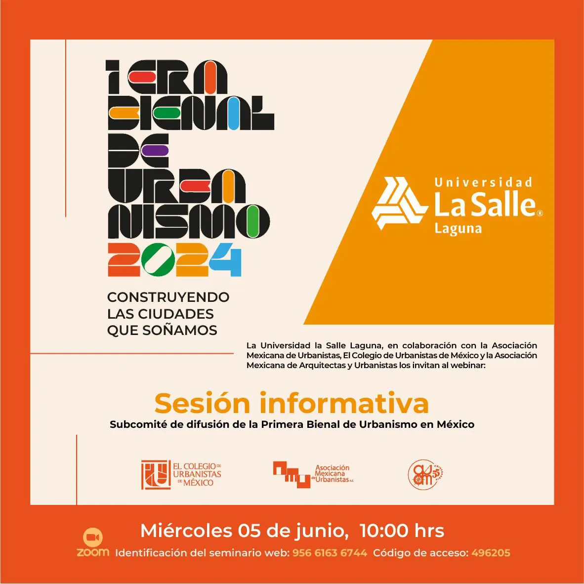 Primera Bienal de Urbanismo 2024: Sesiones Informativas